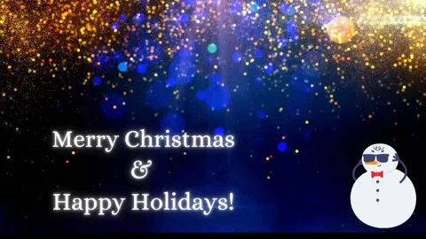 Happy Holidays TV Studio Set 46 - Virtua... | Stock Video | Pond5