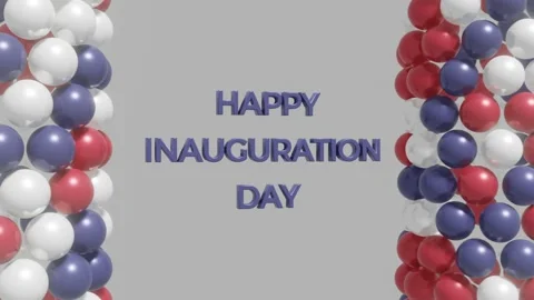 HAPPY INAUGURATION DAY celebration 3D te... | Stock Video | Pond5