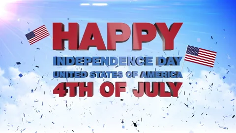 Happy Independence Day. Animated Intro F... | Stock Video | Pond5
