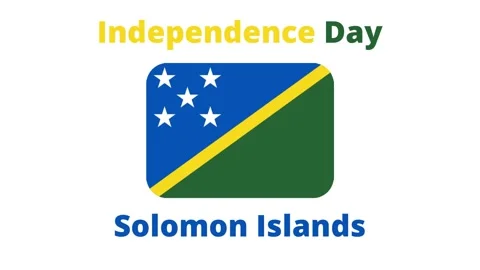 Happy Independence Day. Solomon Islands ... | Stock Video | Pond5