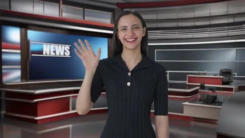 Female News Anchor Stock Video Footage | Royalty Free Female News ...