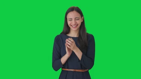 Happy Indian girl clapping and appreciat... | Stock Video | Pond5