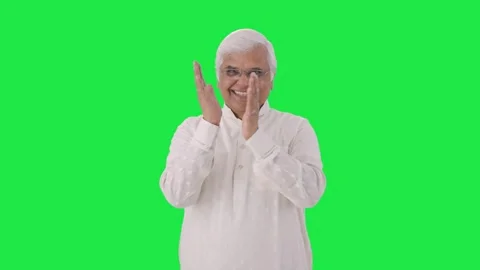 Happy Indian old man clapping and apprec... | Stock Video | Pond5