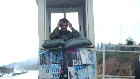 Happy Israel Soldier from IDF Wearing Be... | Stock Video | Pond5