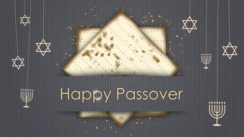 Happy Jewish Passover. Looped animation ... | Stock Video | Pond5