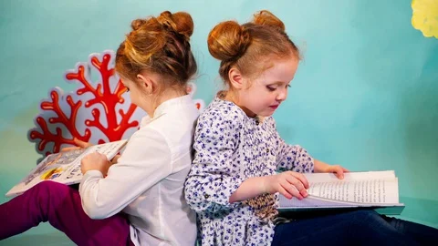 Happy Kids Reading Books Together after ... | Stock Video | Pond5