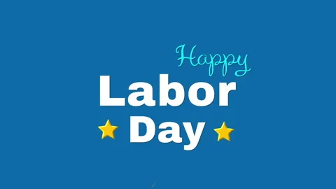 Happy labor day animated greetings, labo... | Stock Video | Pond5
