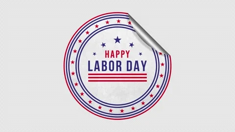 Happy Labor Day Animation Loop Overlay O... | Stock Video | Pond5