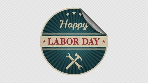 Happy Labor Day Animation Loop Overlay O... | Stock Video | Pond5