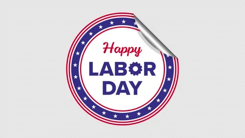 Happy Labor Day Animation Loop Overlay O... | Stock Video | Pond5