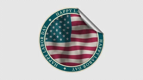 Happy Labor Day Animation Loop Overlay O... | Stock Video | Pond5