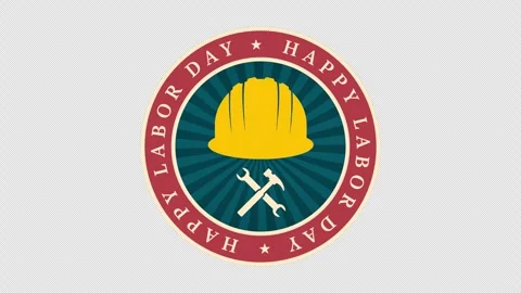 Happy Labor Day Overlay Animated Sticker... | Stock Video | Pond5