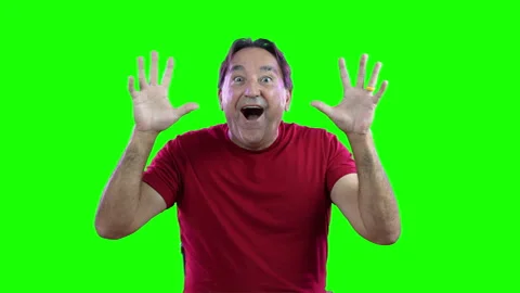 Happy Man Green Screen Stock Video Footage | Royalty Free Happy Man ...