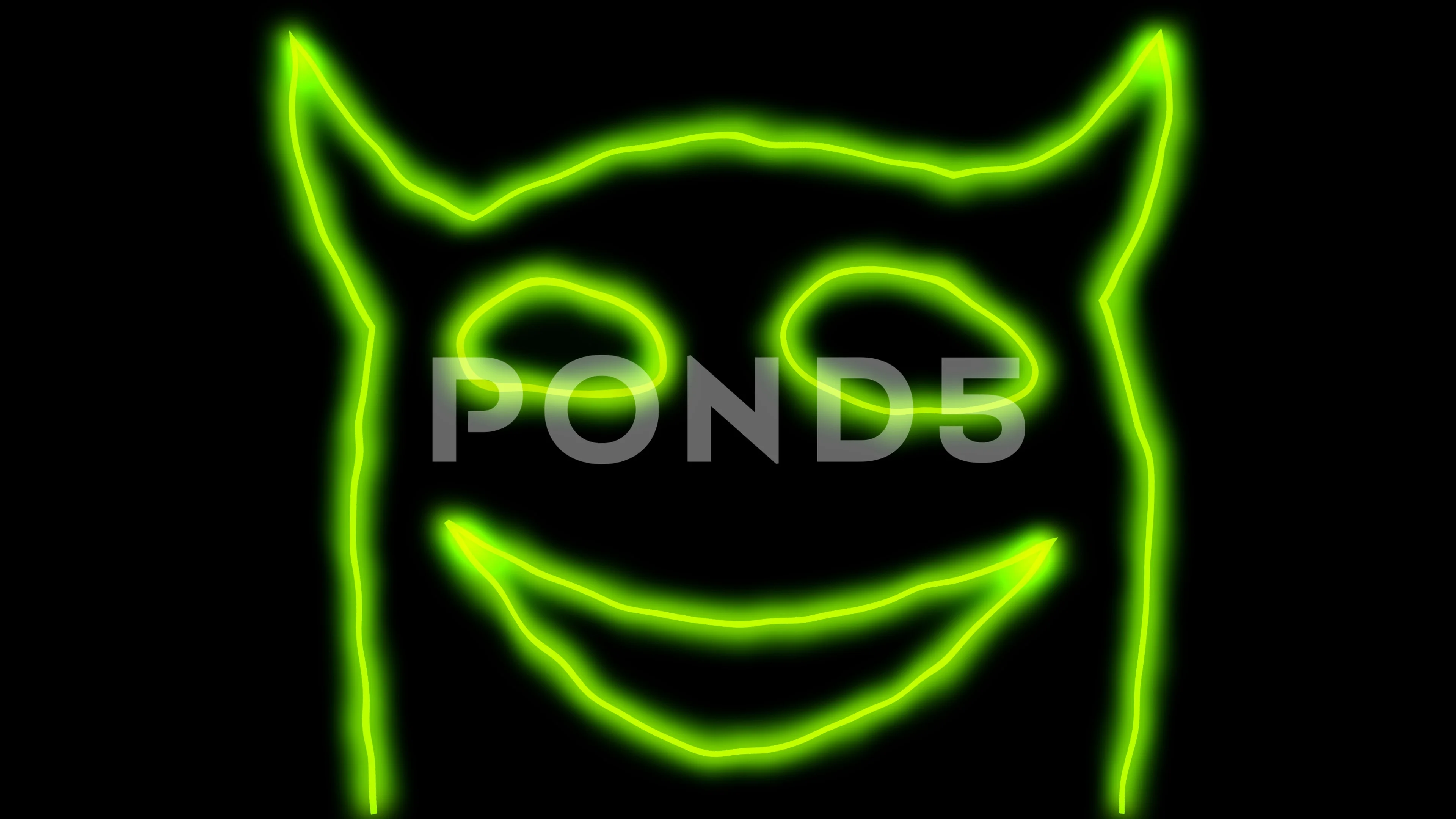Neon Green Monster Logo