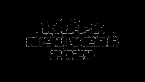 Happy New Year 2024 ascii animation loop... | Stock Video | Pond5