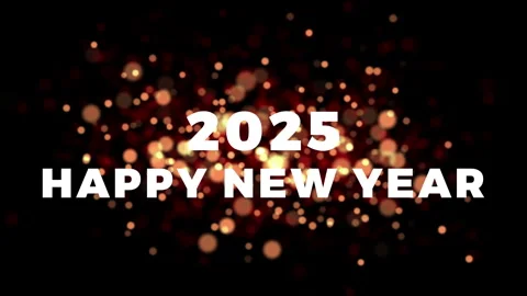 Happy New Year 2025 Countdown with Bokeh... | Stock Video | Pond5
