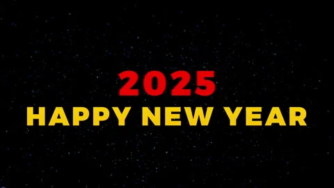 Happy New Year 2025 Countdown with Firew... | Stock Video | Pond5