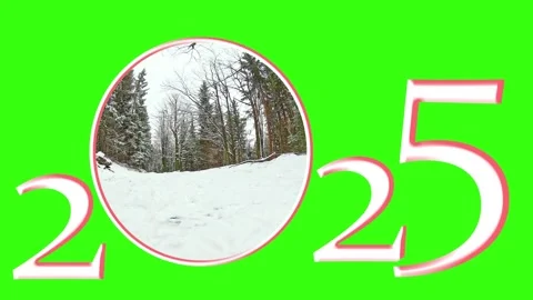 Happy New Year 2025. Green Screen New Ye... | Stock Video | Pond5