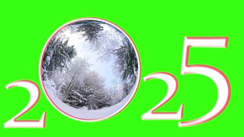 Happy New Year 2025. Green Screen New Ye... | Stock Video | Pond5