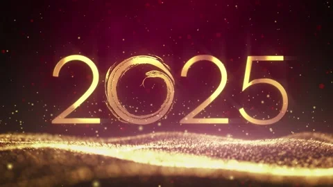Happy new year 2025 neon animation. Year... | Stock Video | Pond5