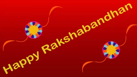Happy Raksha Bandhan text animation in c... | Stock Video | Pond5