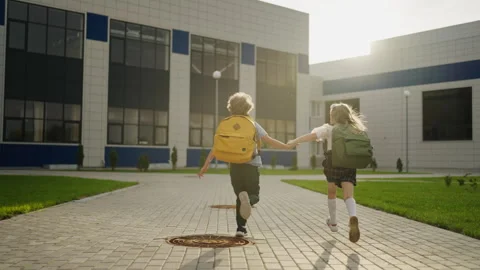 School Kids Running Stock Videos – Royalty-Free HD & 4K Videos | Pond5