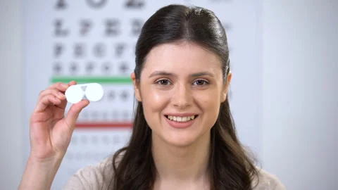 Happy smiling female patient showing cas... | Stock Video | Pond5