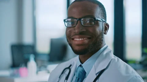 Happy Smiling Medical Doctor in Hospital... | Stock Video | Pond5