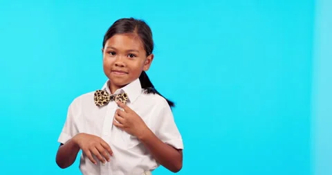 Happy, spin and uniform of a child on a ... | Stock Video | Pond5