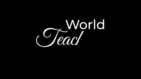 Happy Teachers Day Animated Text in bla... | Stock Video | Pond5