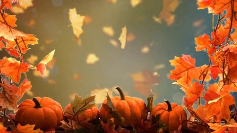 Happy Thanksgiving 04 - Virtual Green Sc... | Stock Video | Pond5