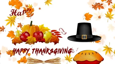 Happy Thanksgiving 34- Virtual Green Scr... | Stock Video | Pond5