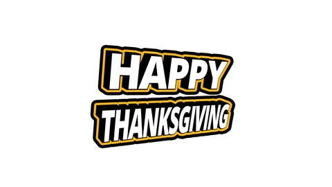 HAPPY THANKSGIVING 3D Bouncy Text Animat... | Stock Video | Pond5