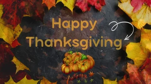 Happy Thanksgiving 47- Virtual Green Scr... | Stock Video | Pond5