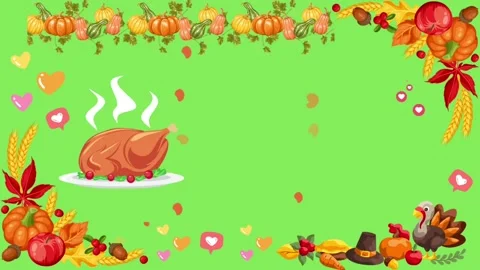 Happy Thanksgiving Day Video Animation i... | Stock Video | Pond5