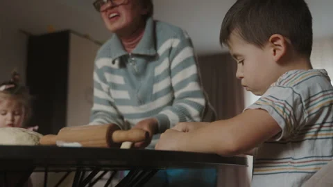 Happy three generations of Caucasian peo... | Stock Video | Pond5