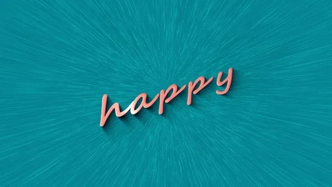 Happy Title Waving Water Droplets Seamle... | Stock Video | Pond5