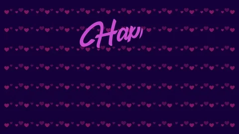 Happy Valentine day with looping love an... | Stock Video | Pond5