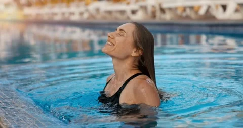 Woman Emerging From Water Stock Videos – Royalty-Free HD & 4K Videos