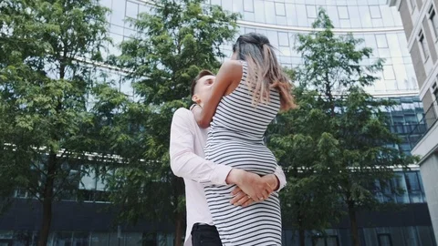 Happy young man spinning around beautifu... | Stock Video | Pond5