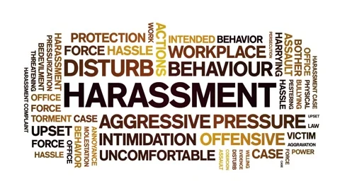 Harassment animated word cloud,tag anima... | Stock Video | Pond5