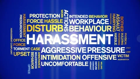 Harassment animated word cloud,tag anima... | Stock Video | Pond5