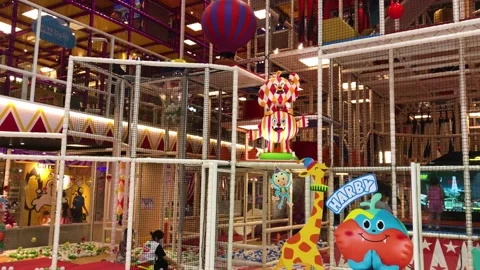 Harbor Land, the indoor playground of Ce... | Stock Video | Pond5