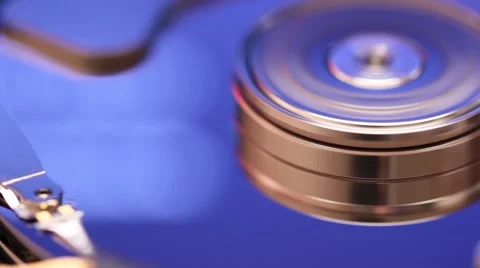 Hard disk drive operation | Stock Video | Pond5