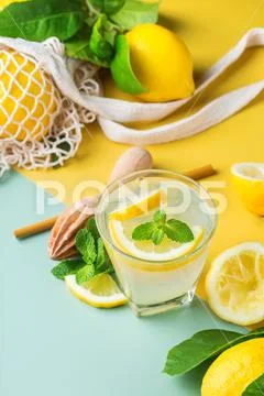 Hard seltzer cocktail with lemon and zero waste bartenders accessories ...