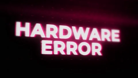 Hardware Error Warning Alert Error Messa... | Stock Video | Pond5