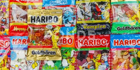 Haribo gummy bear gummi candy candies different types variety ...