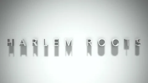 harlem roots 3D title animation white te... | Stock Video | Pond5
