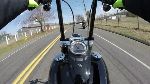 Hands On Motorcycle Handlebars Stock Video Footage | Royalty Free Hands ...