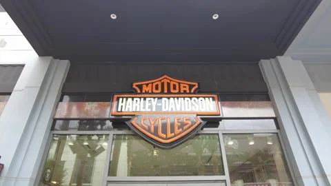 Harley Davidson Store Sign In Linq Prome... | Stock Video | Pond5